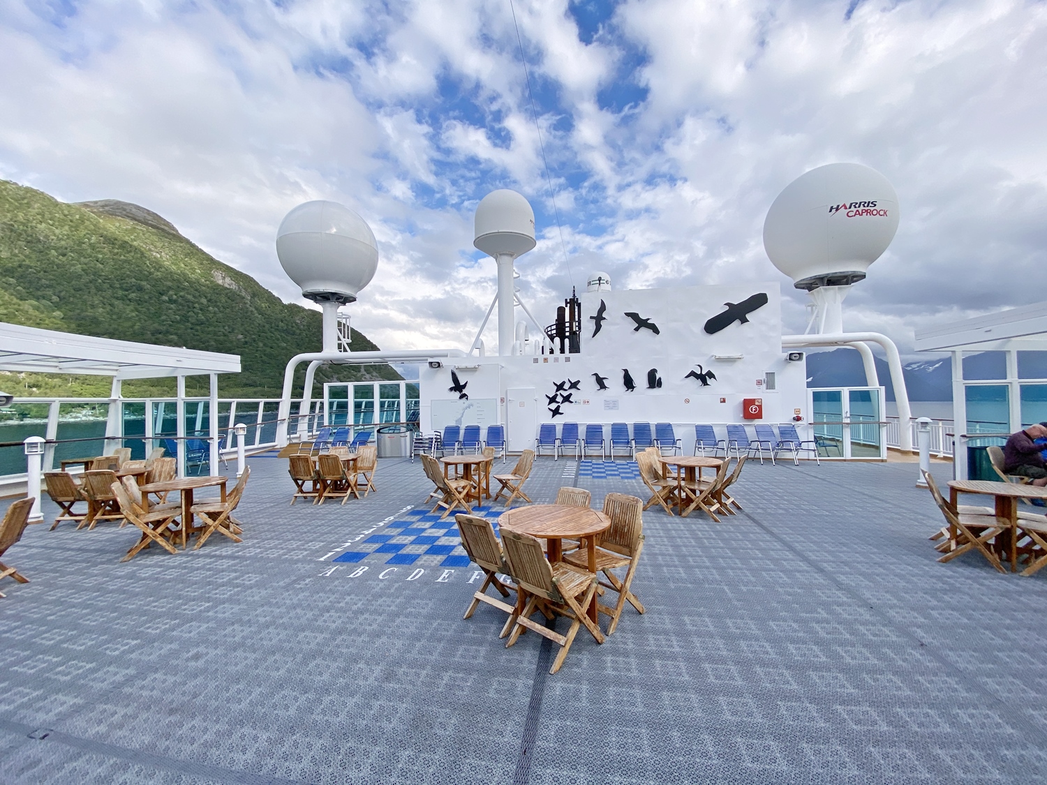 Das Sonnendeck der MS Midnatsol - Cheesecake Cruises - Der Kreuzfahrt-Blog